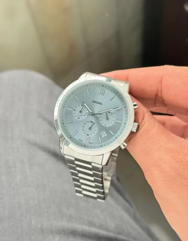 FOSSIL SLIM NEUTRA CHRONOGRAPH TIFFANY BLUE DIAL | Buy at Best Price ...