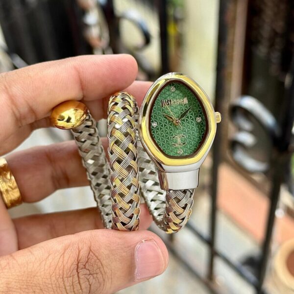 JUST CAVIILL STAINLESS STEEL EMERALD GREEN DIAL | Buy at Best Price ...